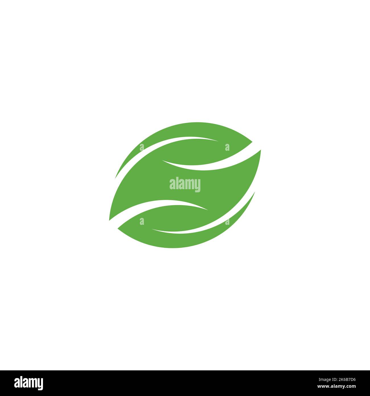 letter s green leaf clean geometric logo vector Stock Vector Image ...