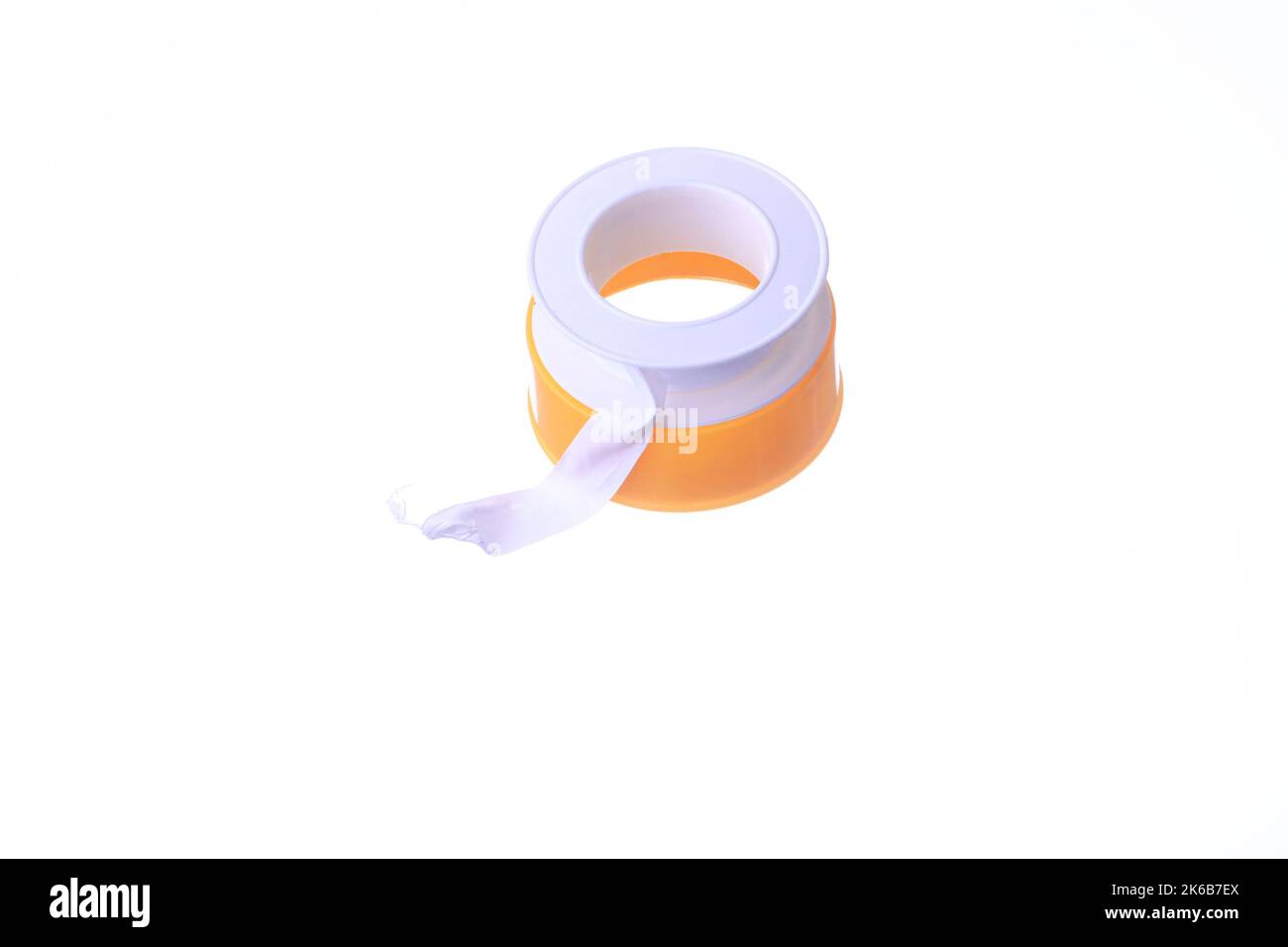 Teflon tape isolated on white background Stock Photo - Alamy