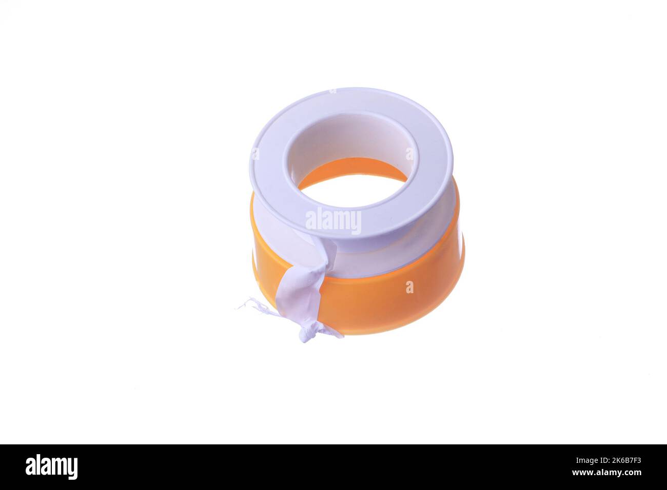 Teflon tape isolated on white background Stock Photo - Alamy