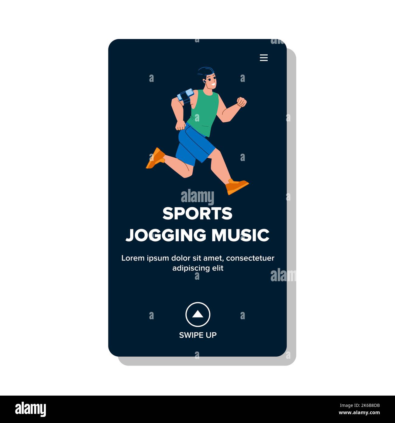 sports jogging music vector Stock Vector Image & Art - Alamy