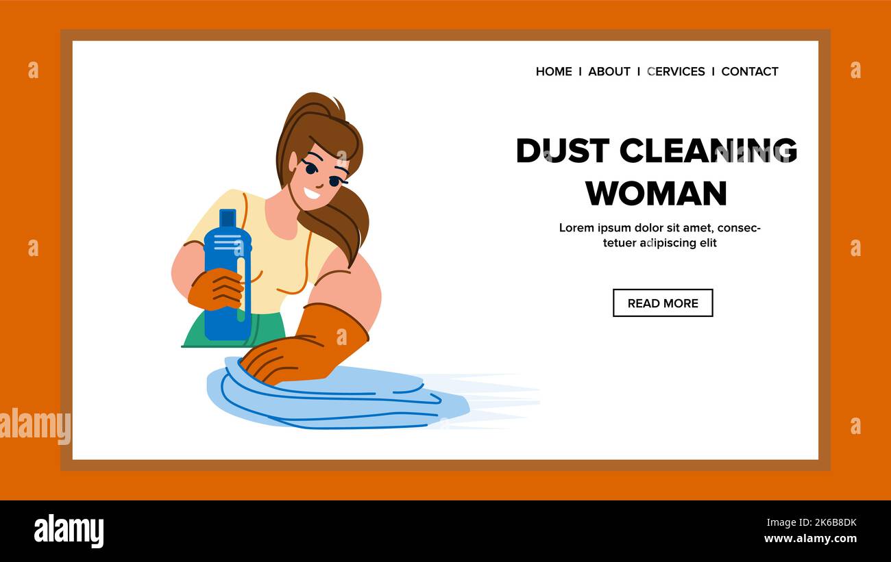 dust cleaning woman vector Stock Vector Image & Art - Alamy