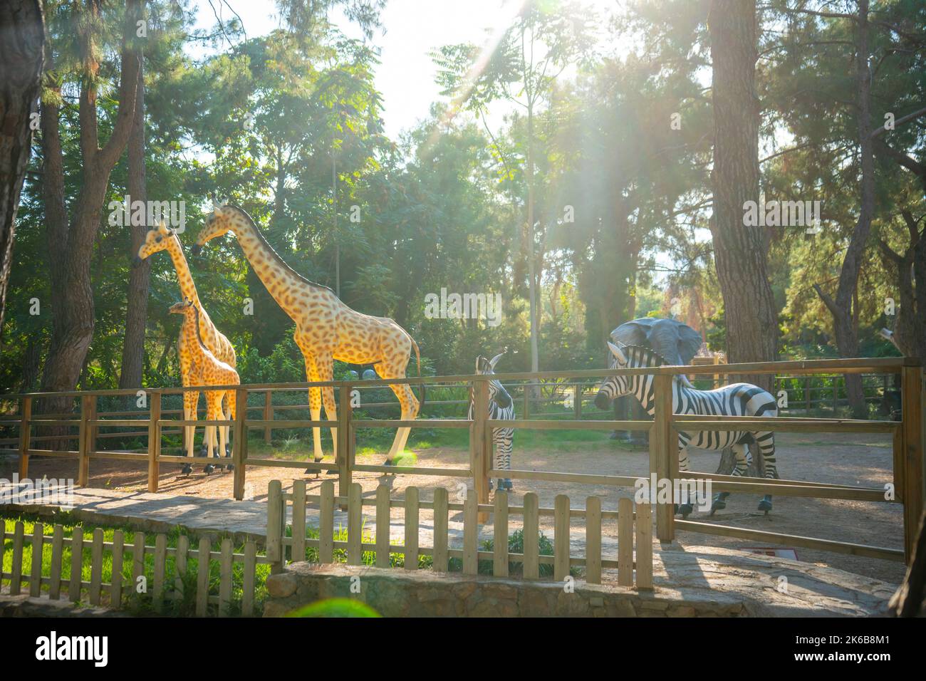 Animals in the small zoo in Antalya, Turkey Stock Photo - Alamy