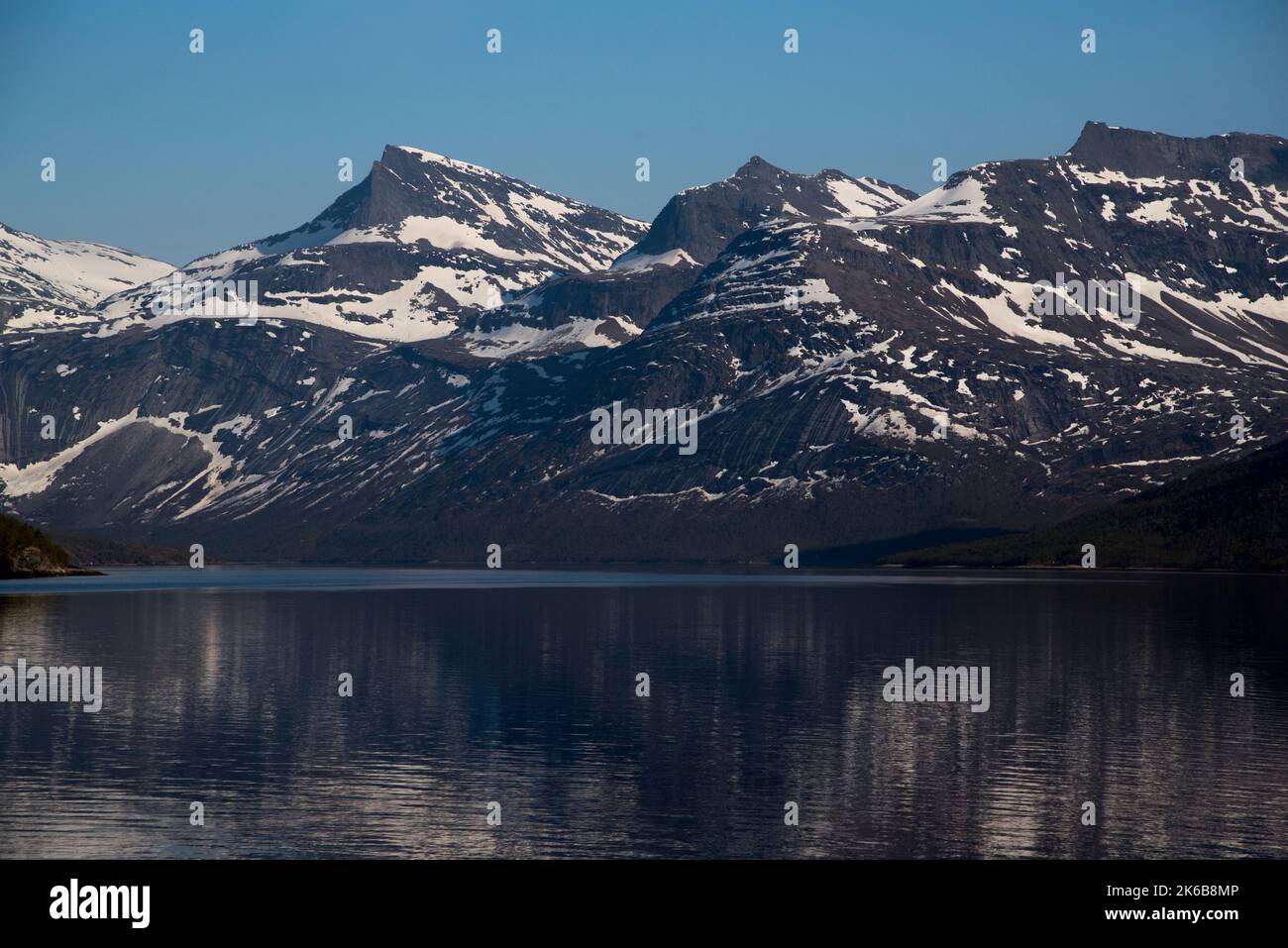 Efjorden is a fjord branching off Ofotfjorden in Narvik municipality in ...