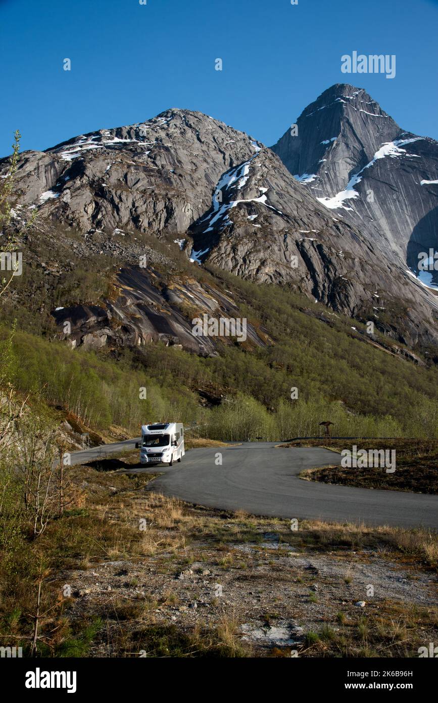 Stetinden is a 1392 meter high granite summit with obelisk-shape in ...