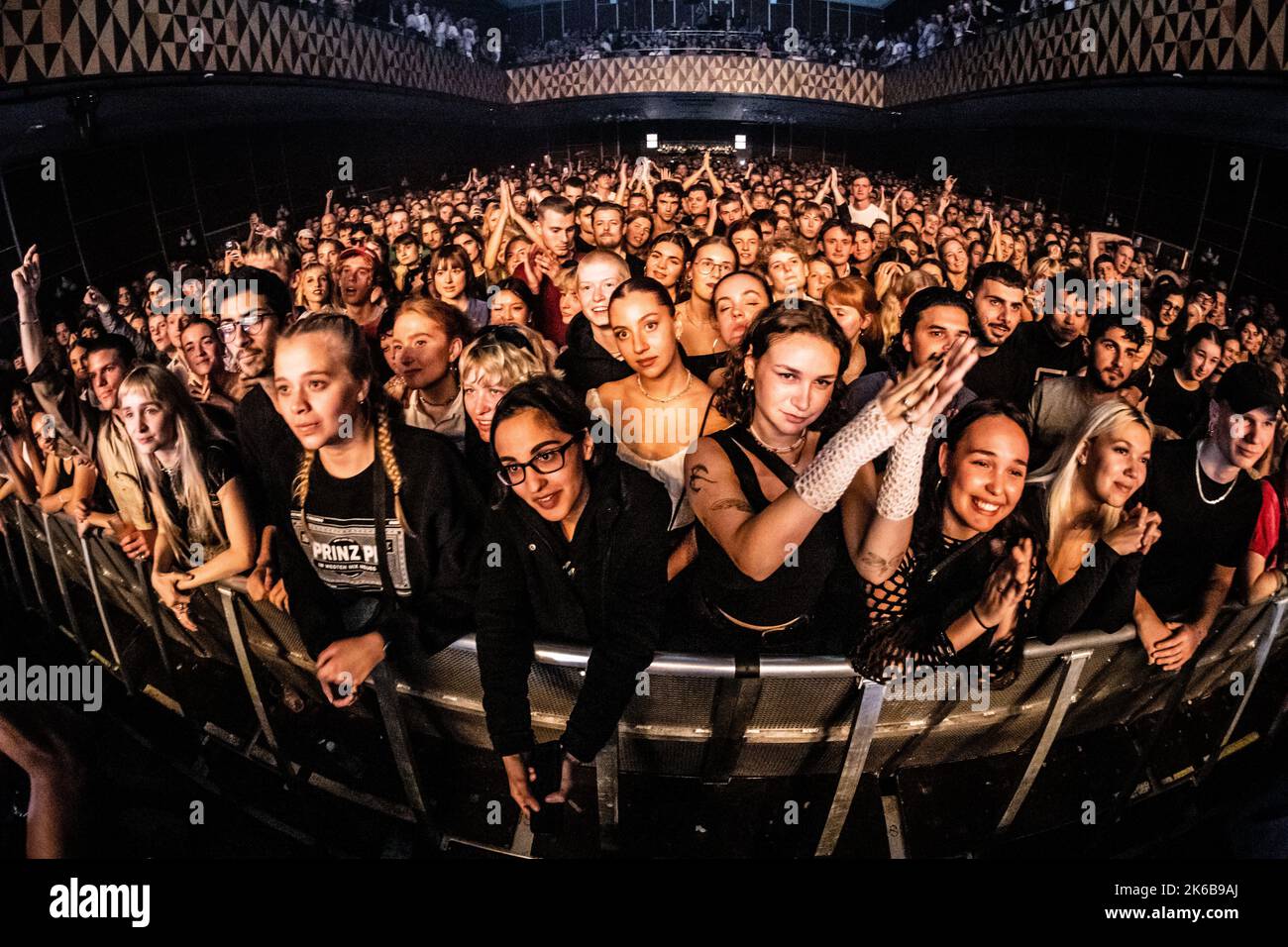 Copenhagen, Denmark. 12th Oct, 2022. Ecstatic concert goers attend a ...