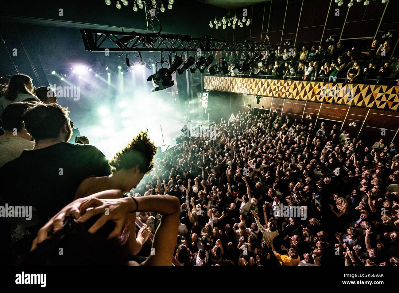 Copenhagen, Denmark. 12th Oct, 2022. Ecstatic concert goers attend a ...