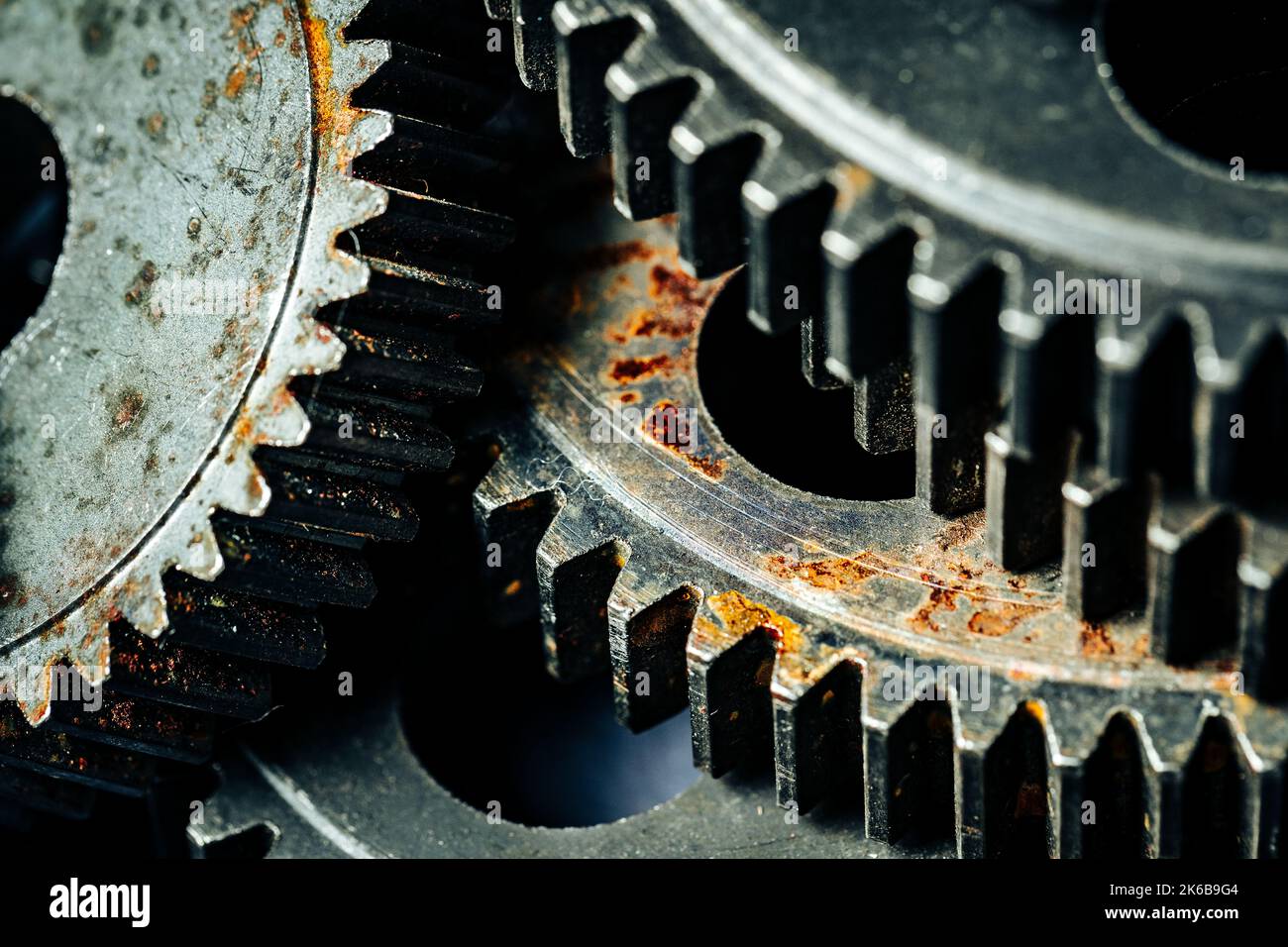 Gears from an old industrial machine Stock Photo - Alamy