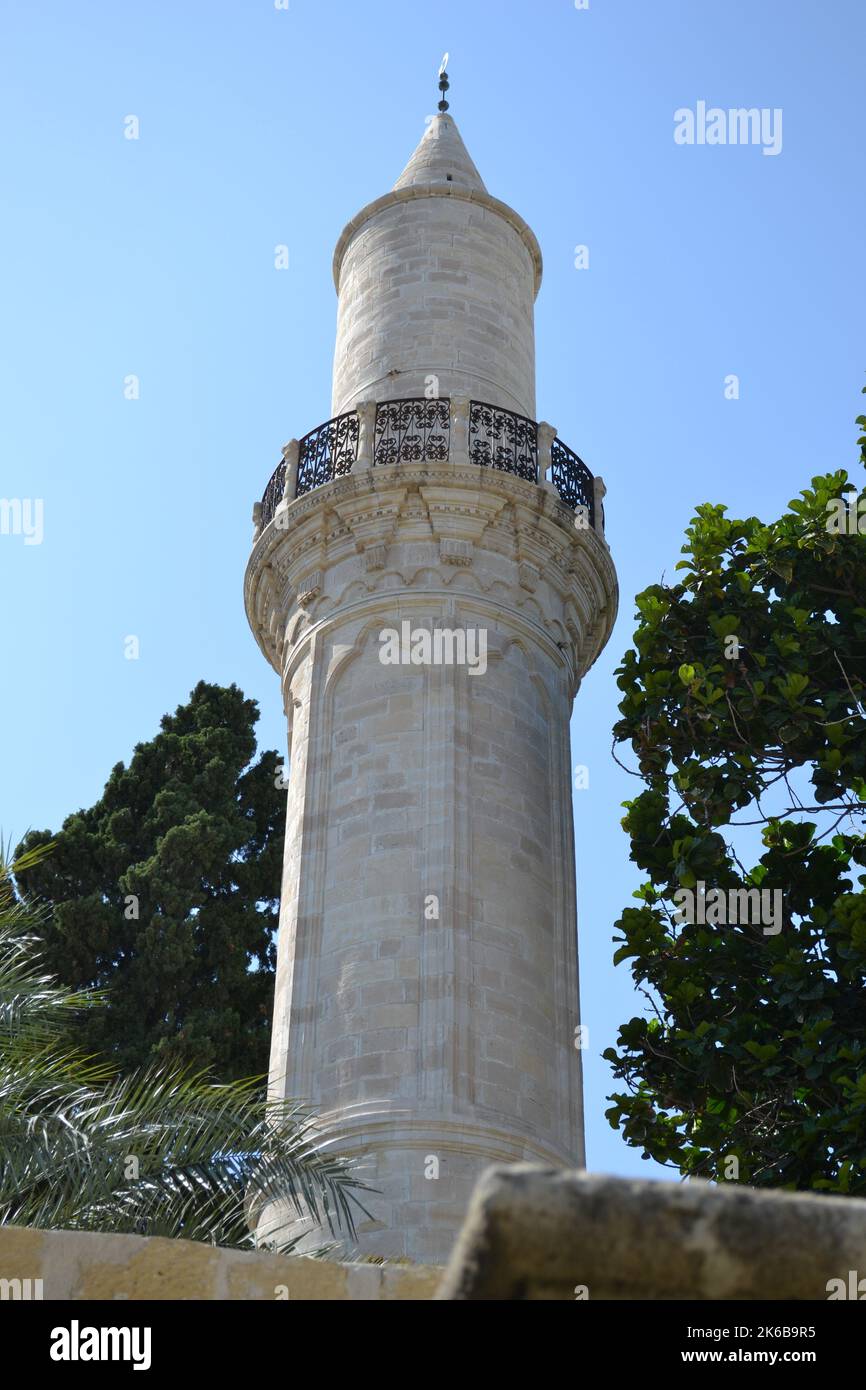 A vertical of Djami Kebir mosque in Larnaca, Cyprus Stock Photo - Alamy