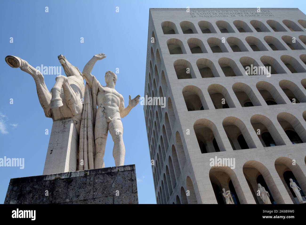 the E.U.R. Universal Exposition Rome is an urban complex designed in ...