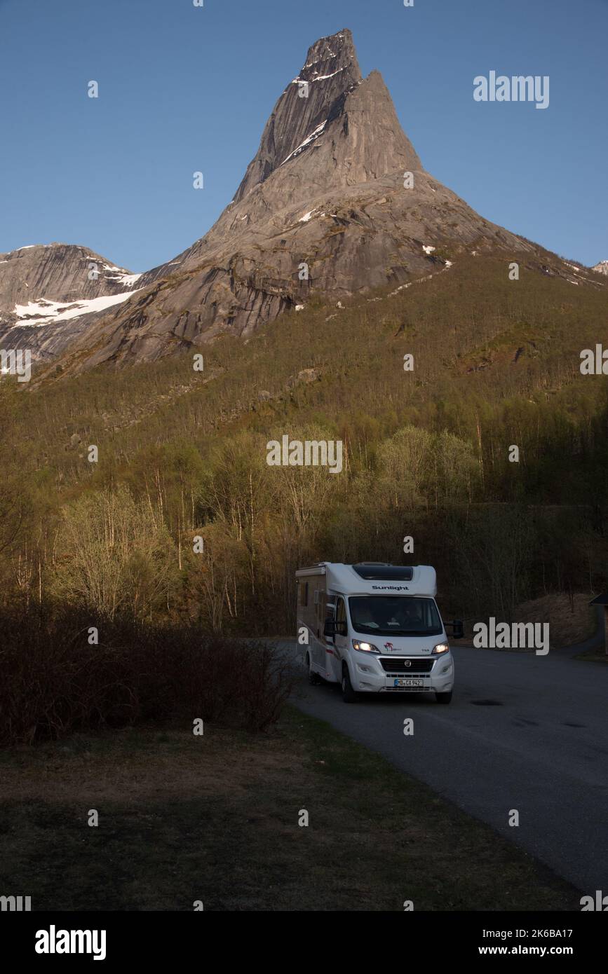 Stetinden is a 1392 meter high granite summit with obelisk-shape in ...