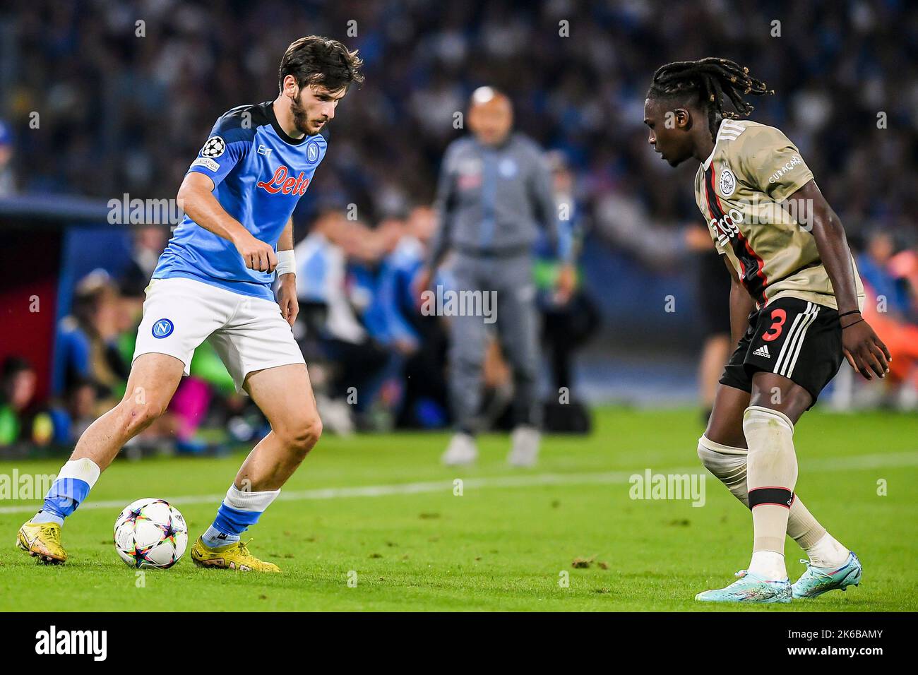 12 10 2022 Sport Napoli V Ajax Napels Italy October 12 Khvicha