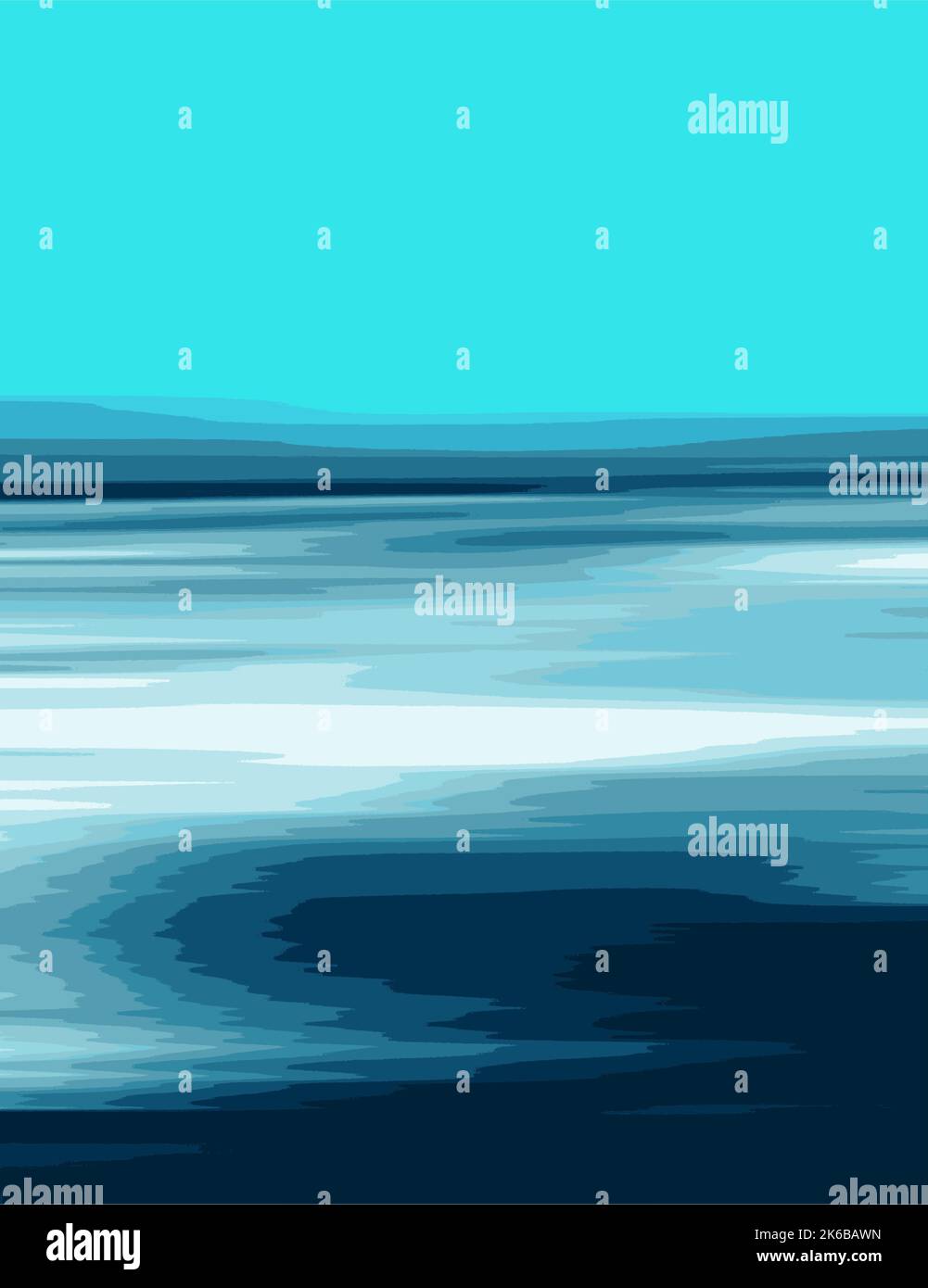 Blue sky sea seascape Stock Vector Images - Alamy