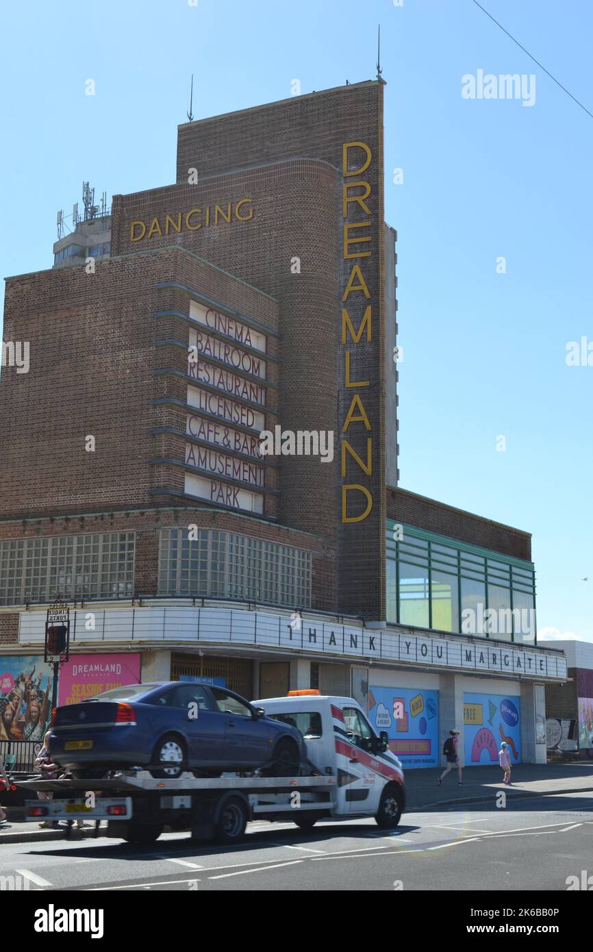A vertical of the old Dreamland cinema complex in Margate, United ...
