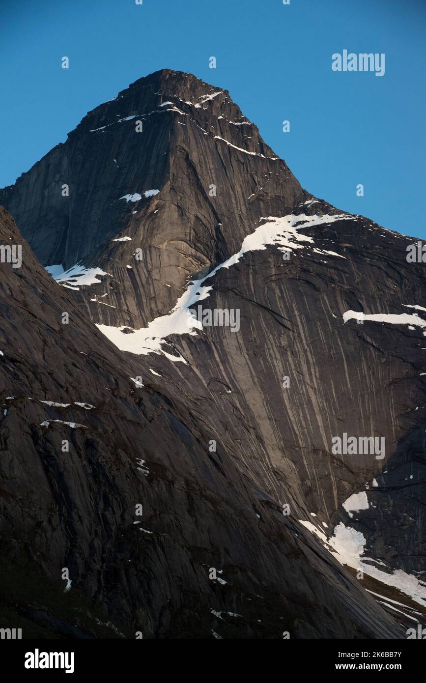 Stetinden is a 1392 meter high granite summit with obelisk-shape in ...