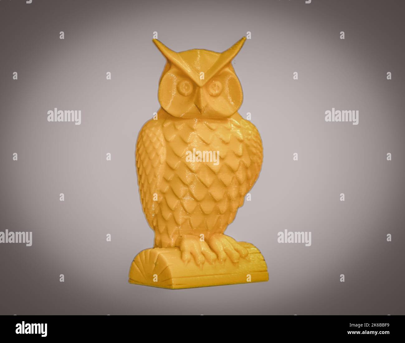 Abstract object of printed by 3d printer on white background. Fused ...