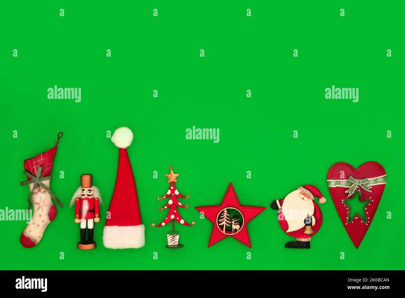 Retro rustic Christmas tree wooden metal and cloth decorations. Eco ...