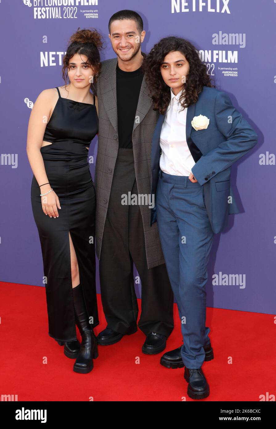 Ahmed Malek, Manal Issa, Nathalie Issa attend the film premiere for ...