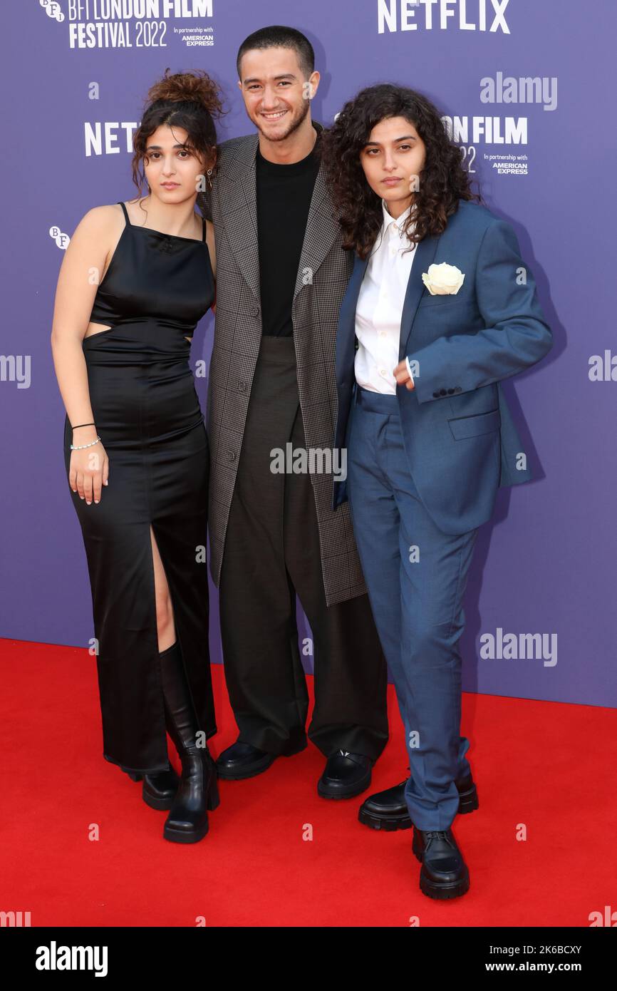 Ahmed Malek, Manal Issa, Nathalie Issa attend the film premiere for ...