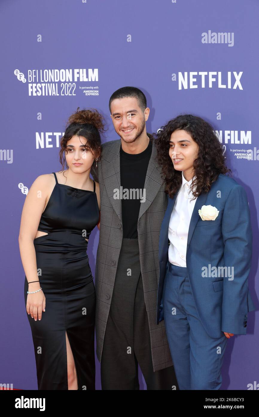 Ahmed Malek, Manal Issa, Nathalie Issa attend the film premiere for ...