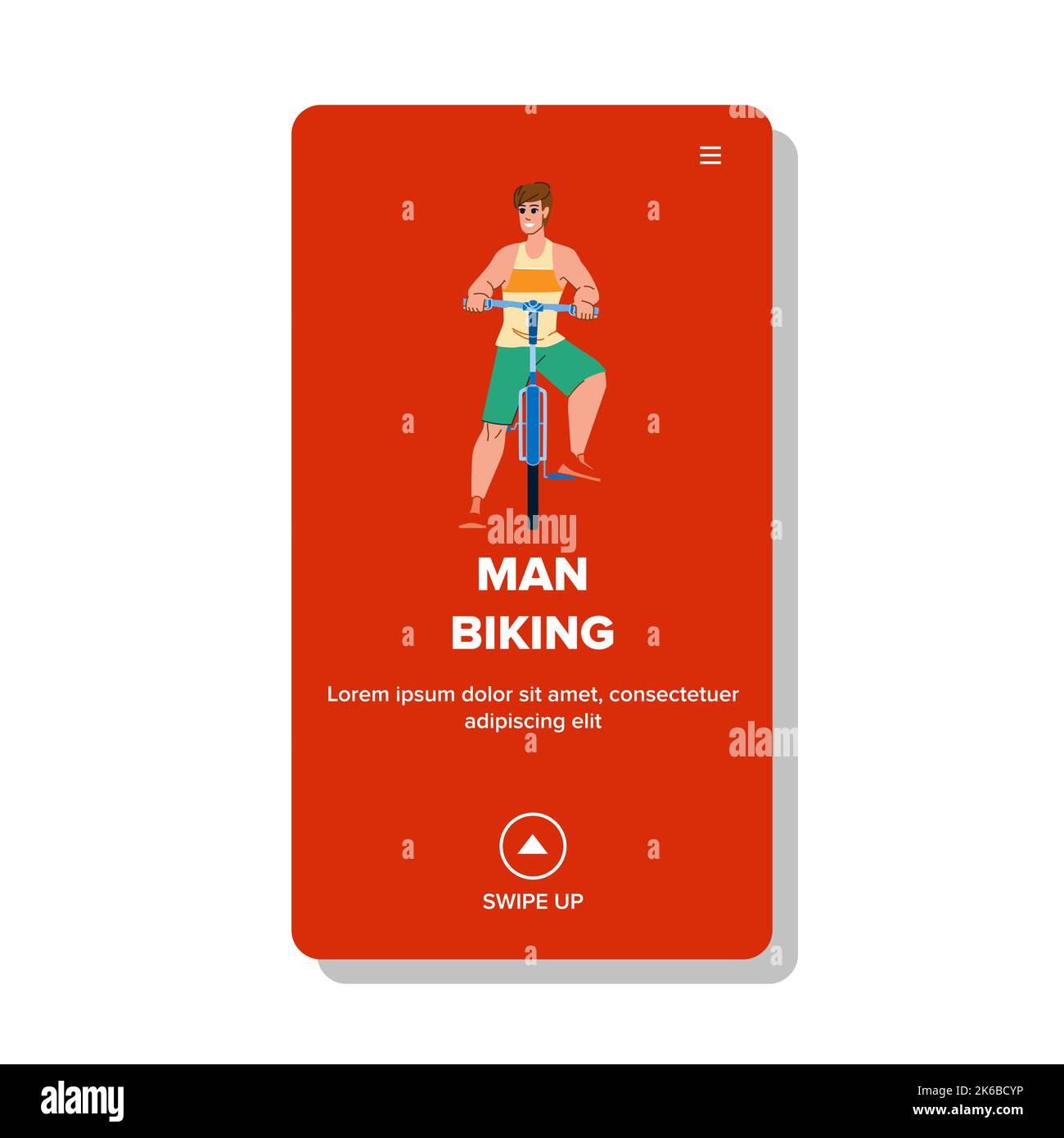 man biking vector Stock Vector Image & Art - Alamy