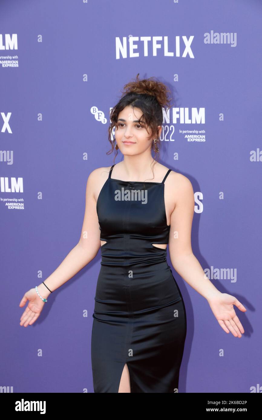 Nathalie Issa attends the film premiere for 'The Swimmers' during the ...