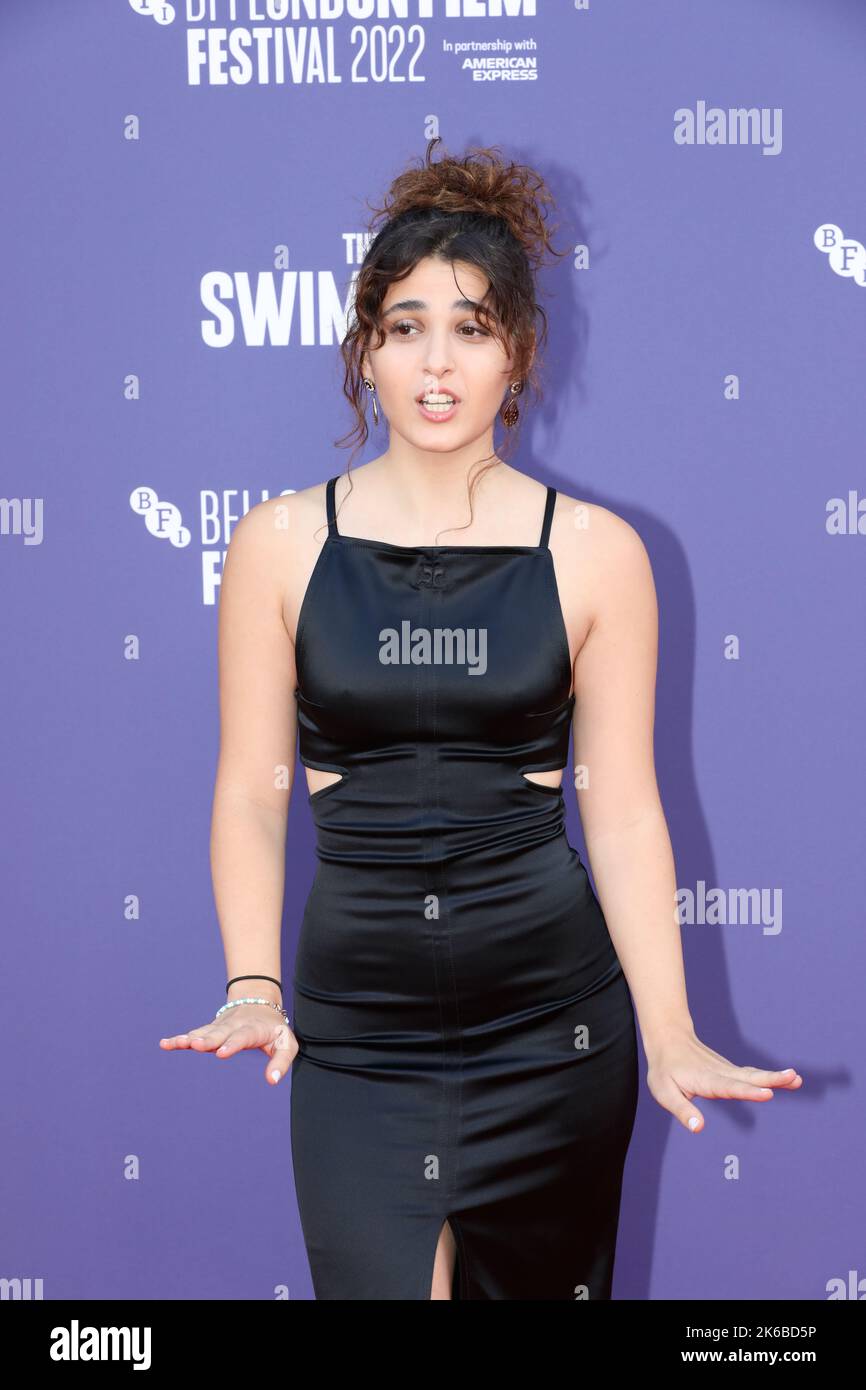 Nathalie Issa attends the film premiere for 'The Swimmers' during the ...