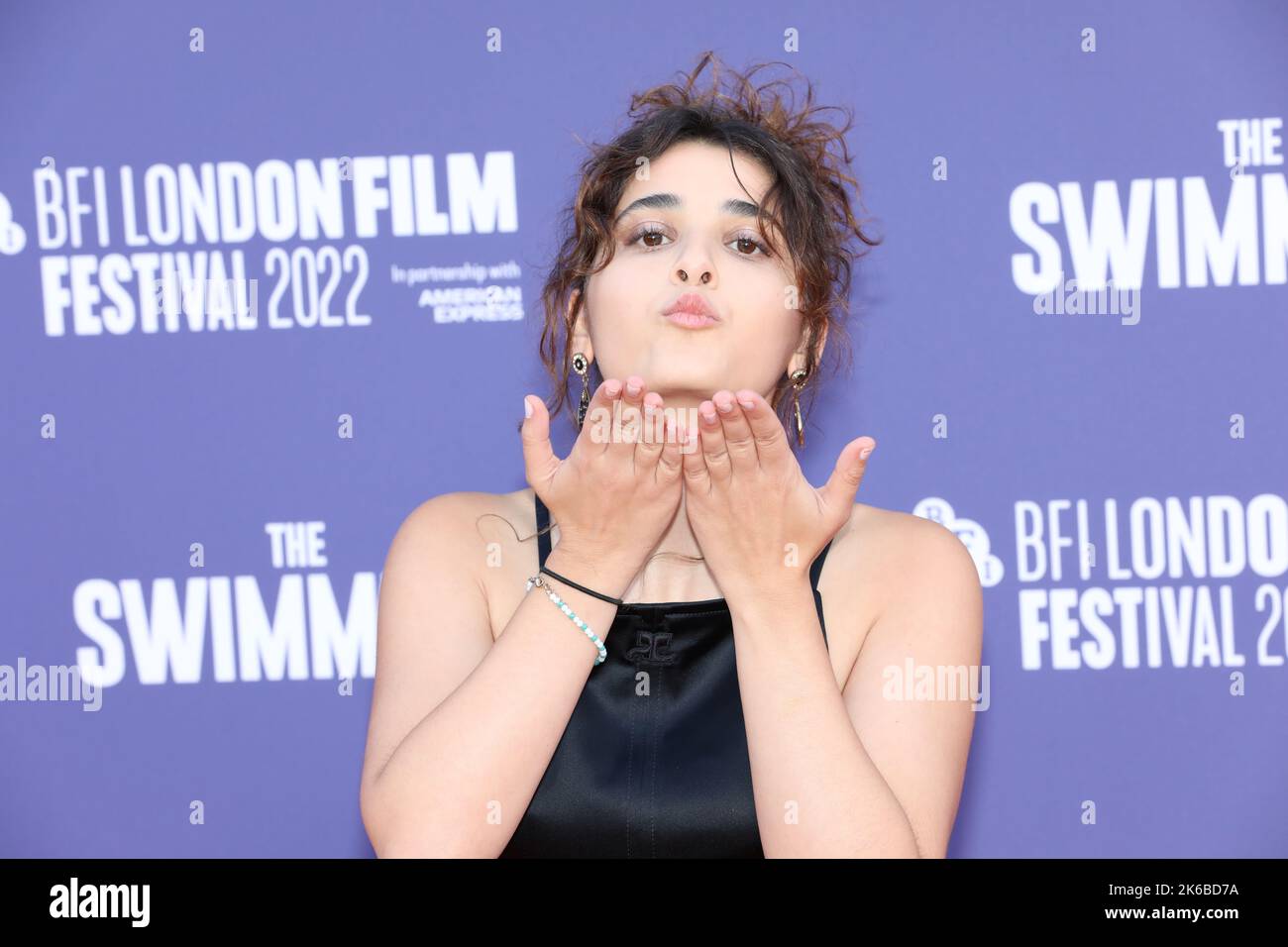 Nathalie Issa attends the film premiere for 'The Swimmers' during the ...