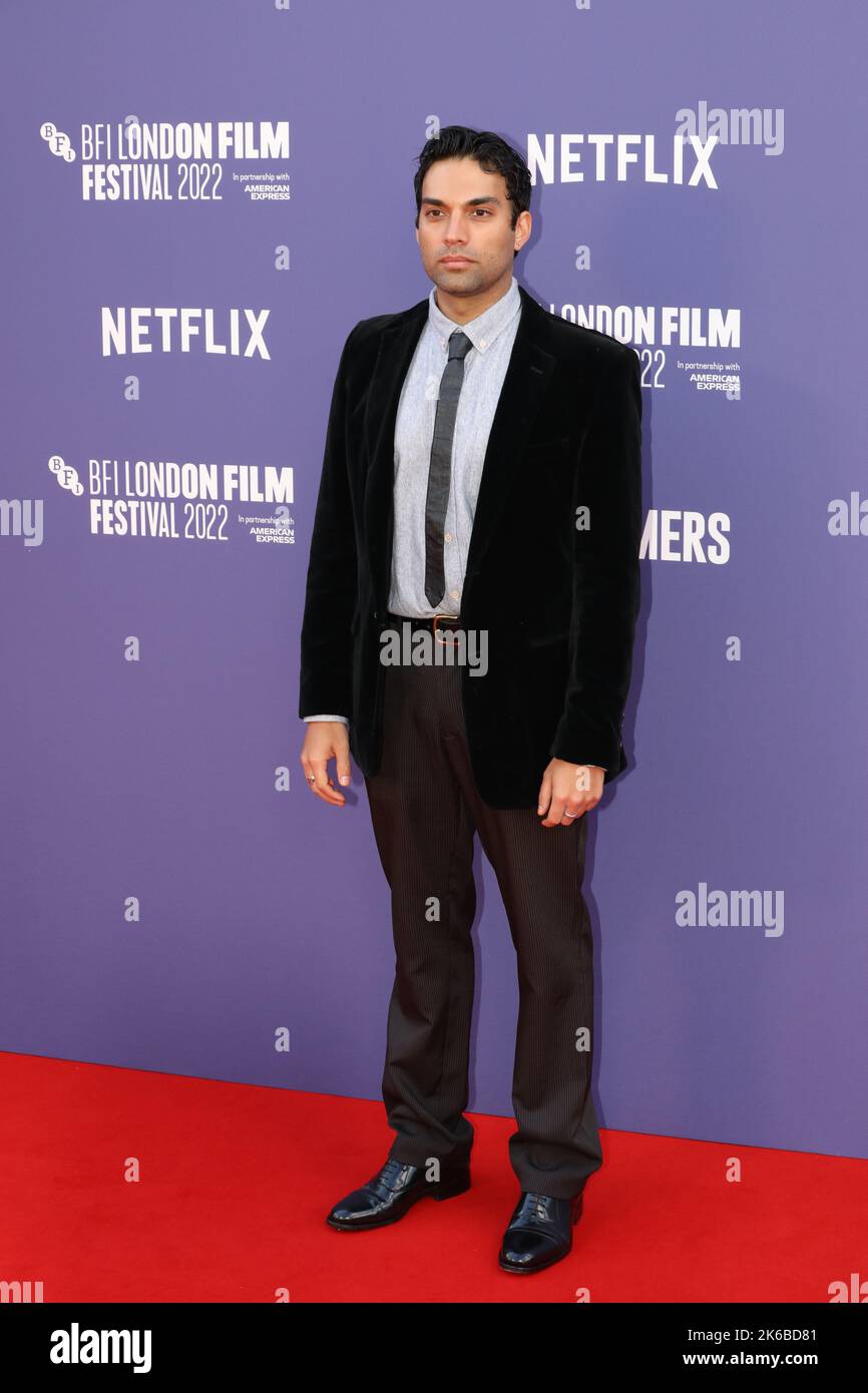 James Krishna Floyd attends the film premiere for 'The Swimmers' during ...