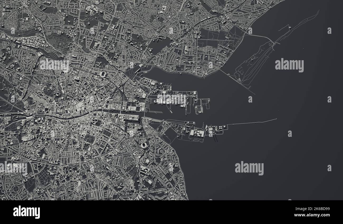 Map satellite geography ireland hi-res stock photography and images - Alamy