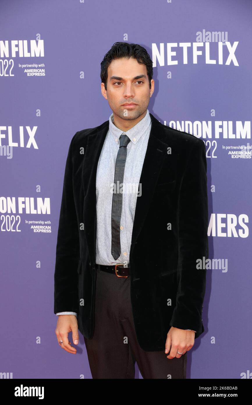 James Krishna Floyd attends the film premiere for 'The Swimmers' during ...