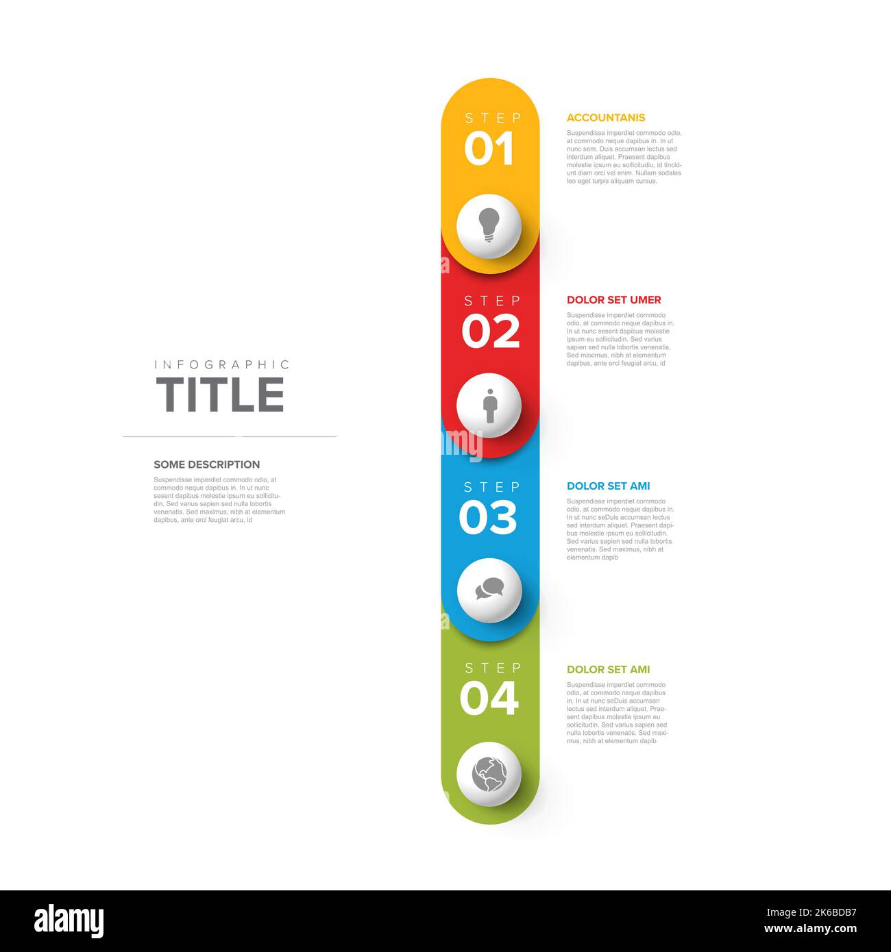 Four steps sequence process diagram hi-res stock photography and images ...