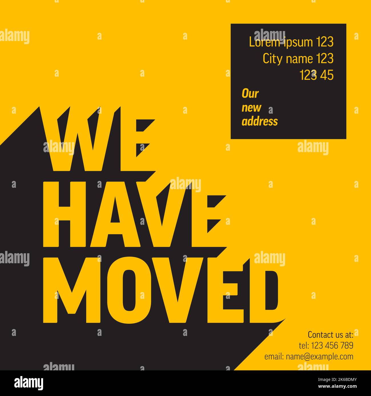 We are moving from one address to another address - minimalistic we ...