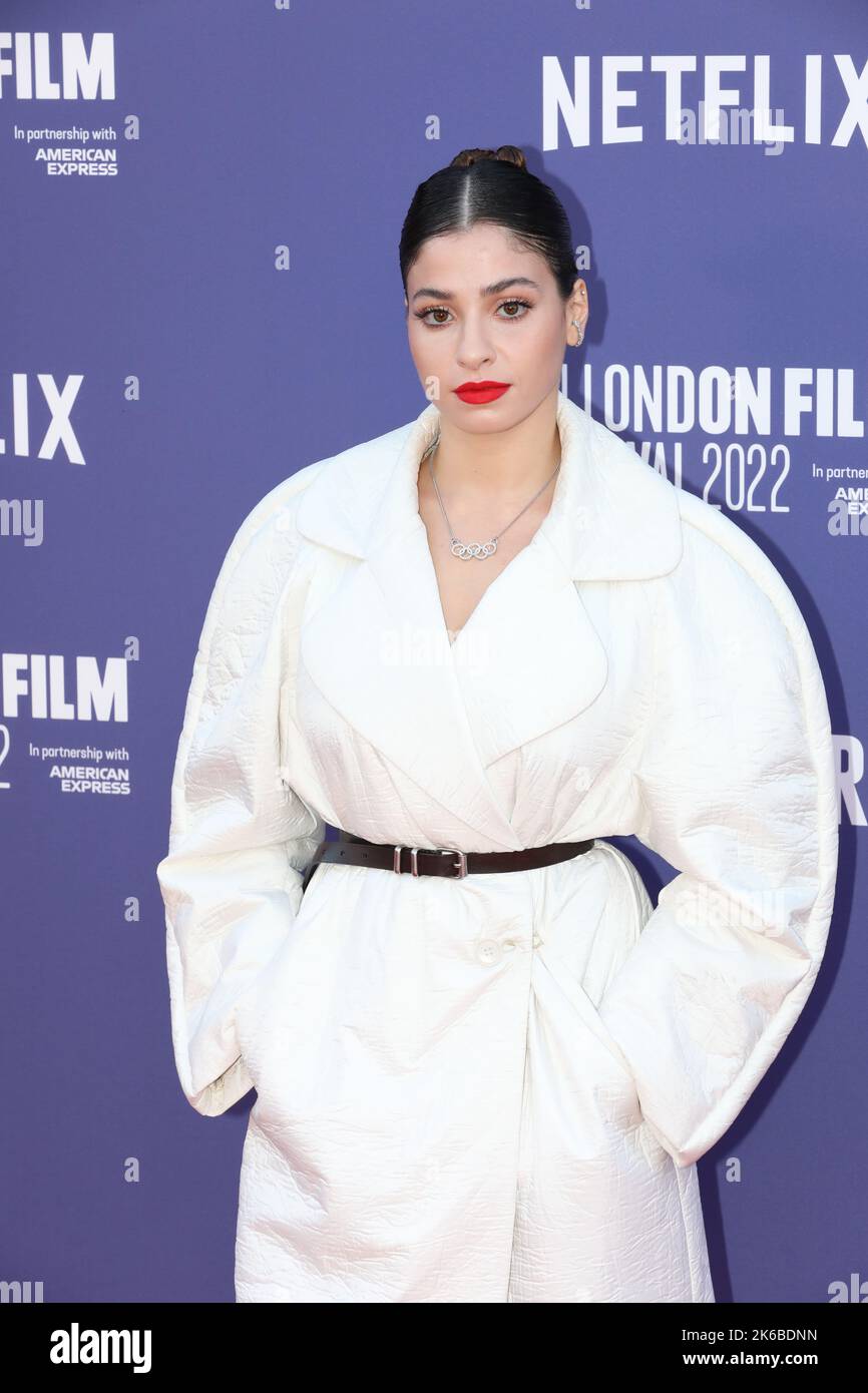 Yusra Mardini attends the film premiere for 'The Swimmers' during the ...