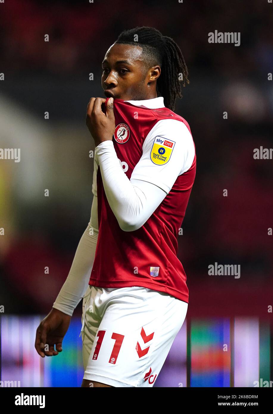 Bristol City's Antoine Semenyo during the Sky Bet Championship match at ...