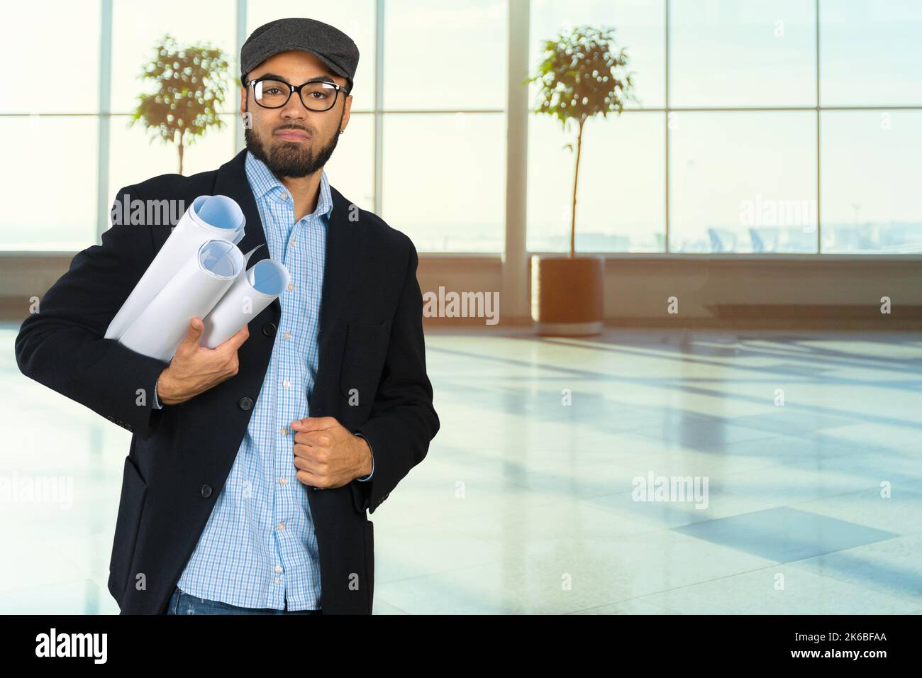 African american man architect smiling hi-res stock photography and ...