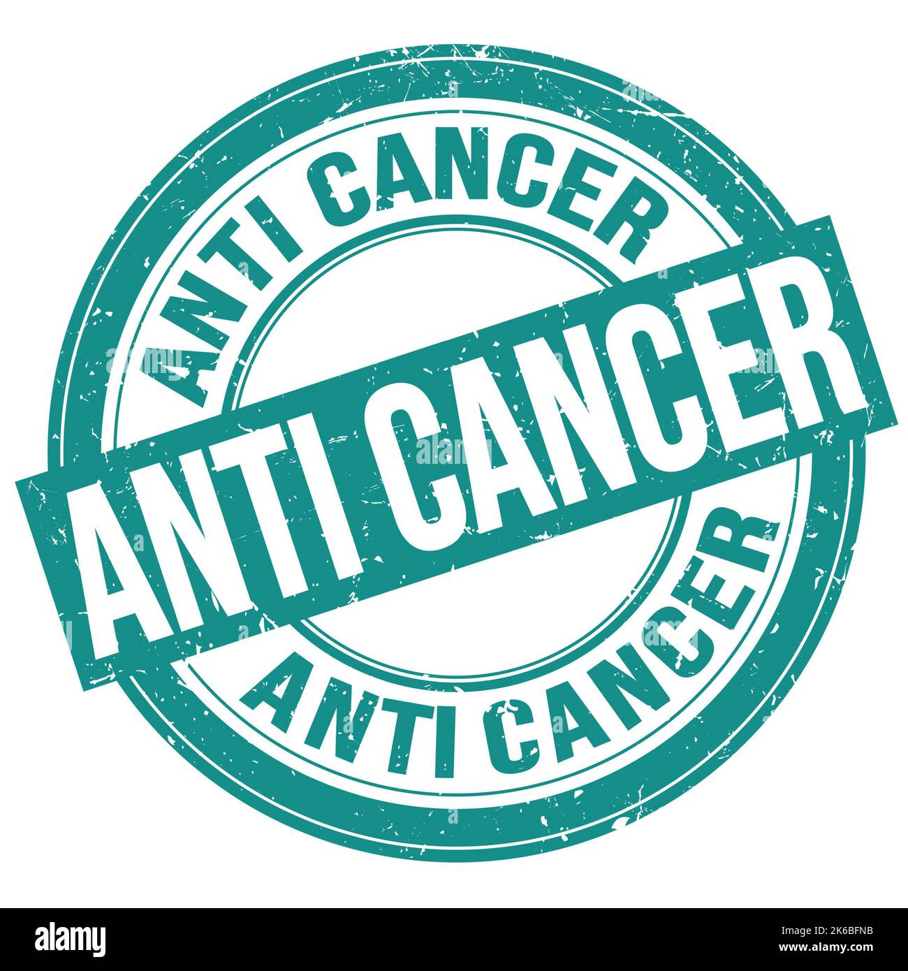 ANTI CANCER text written on blue round grungy stamp sign Stock Photo ...