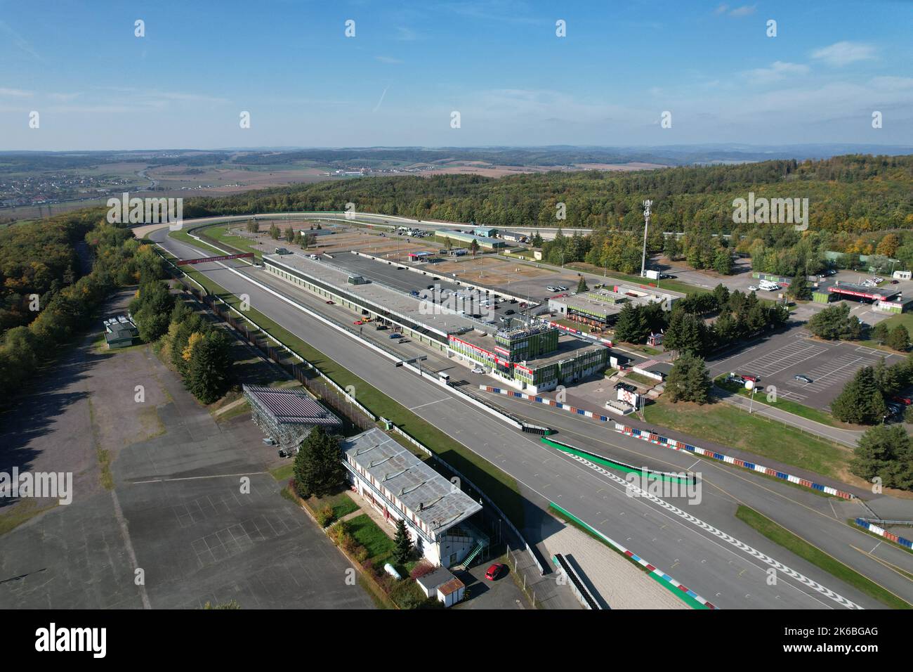Brno,Czech republic-September 12 2022:aerial view of Automotodrom Brno ...