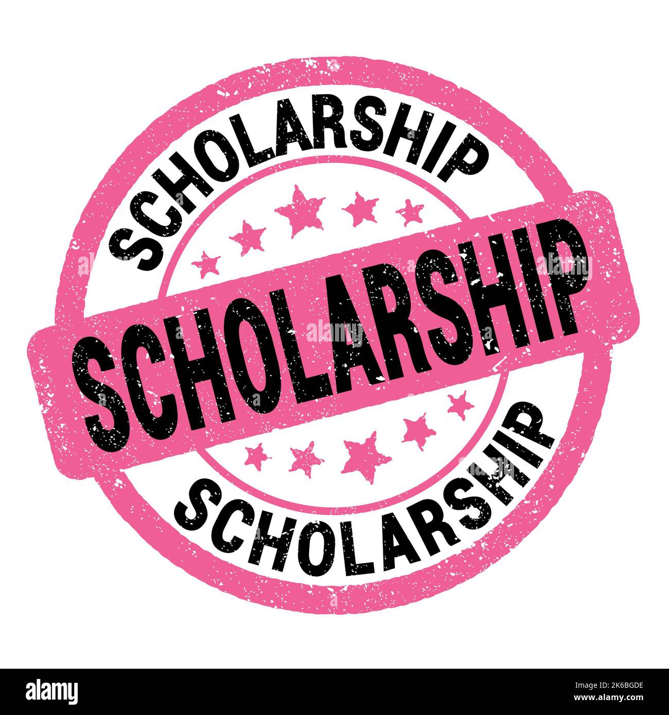 SCHOLARSHIP text written on pink-black grungy stamp sign Stock Photo ...