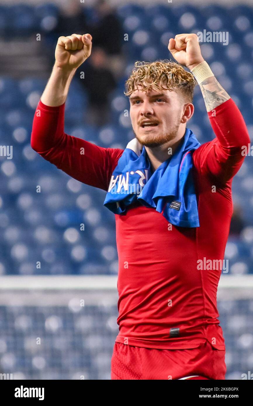 October 12, 2022: Harvey Elliott of Liverpool at full time During the ...