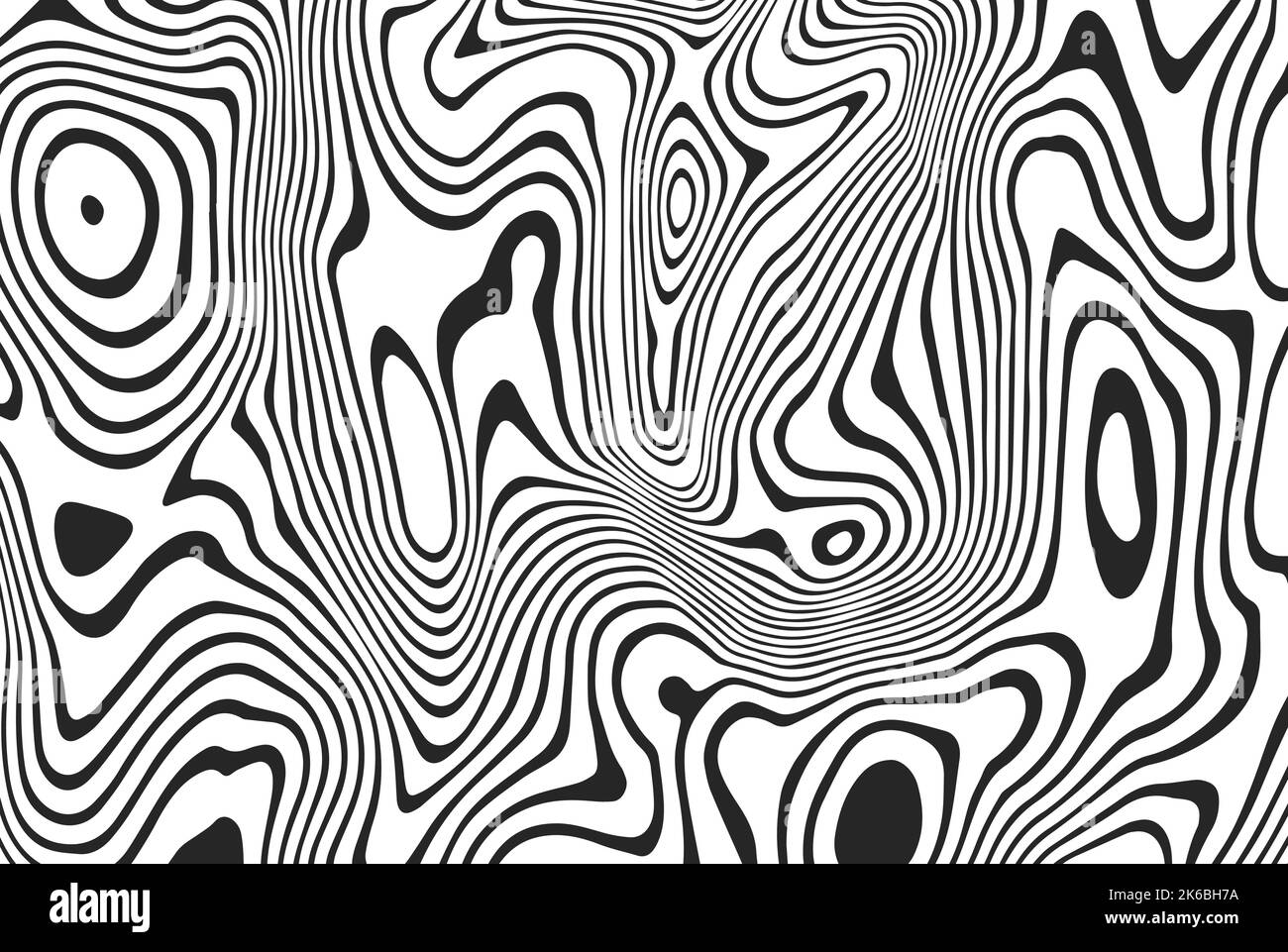 Black and white abstract striped background. Optical illusion. Smooth ...