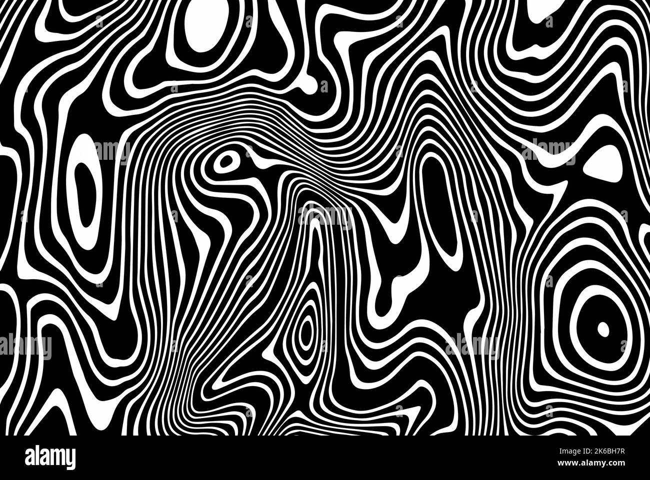 Black and white abstract striped background. Optical illusion. Smooth ...