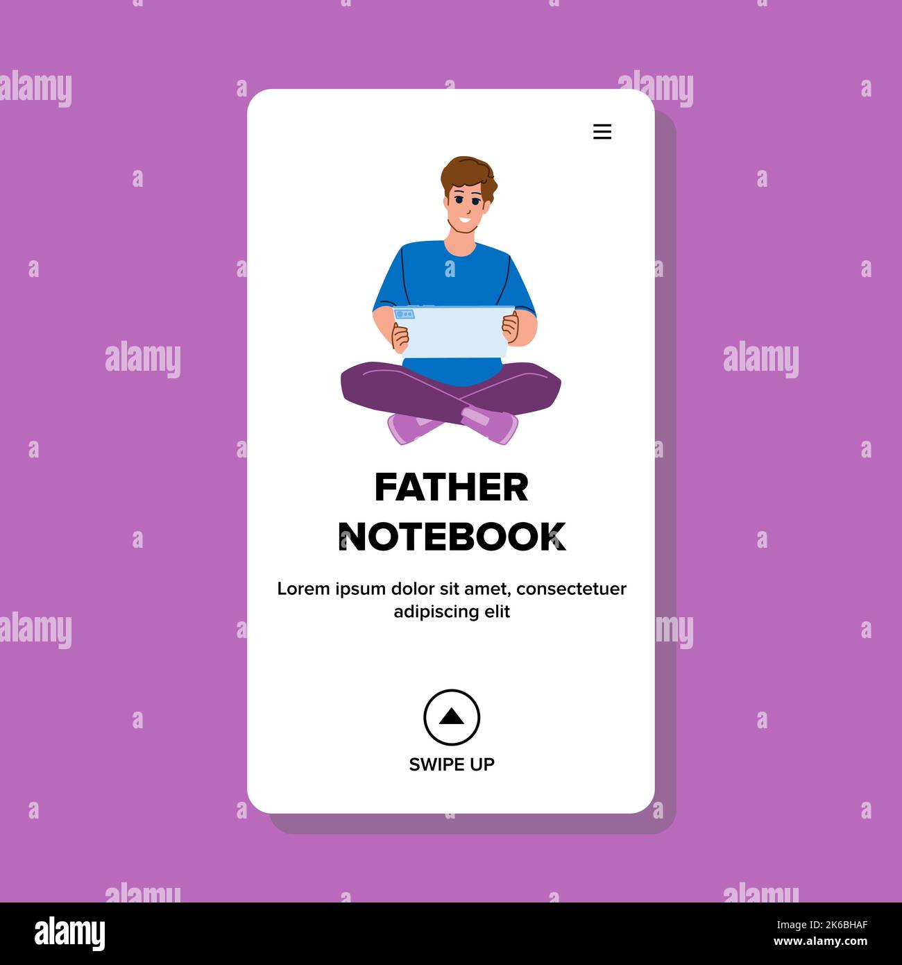 father notebook vector Stock Vector Image & Art - Alamy