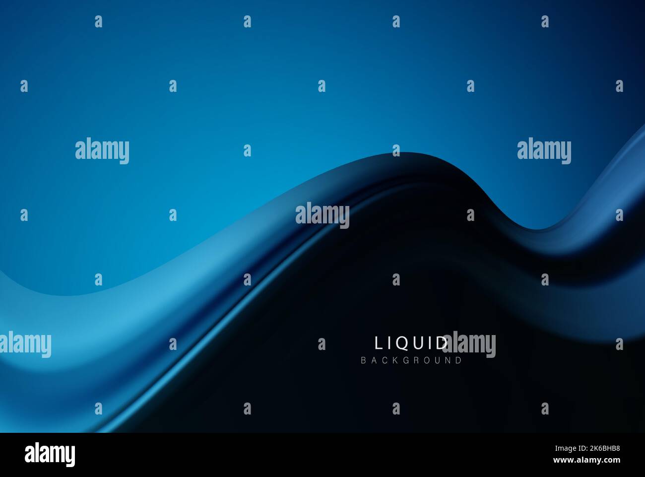Modern flow vector poster. Fluid waveform on dark background. Design ...