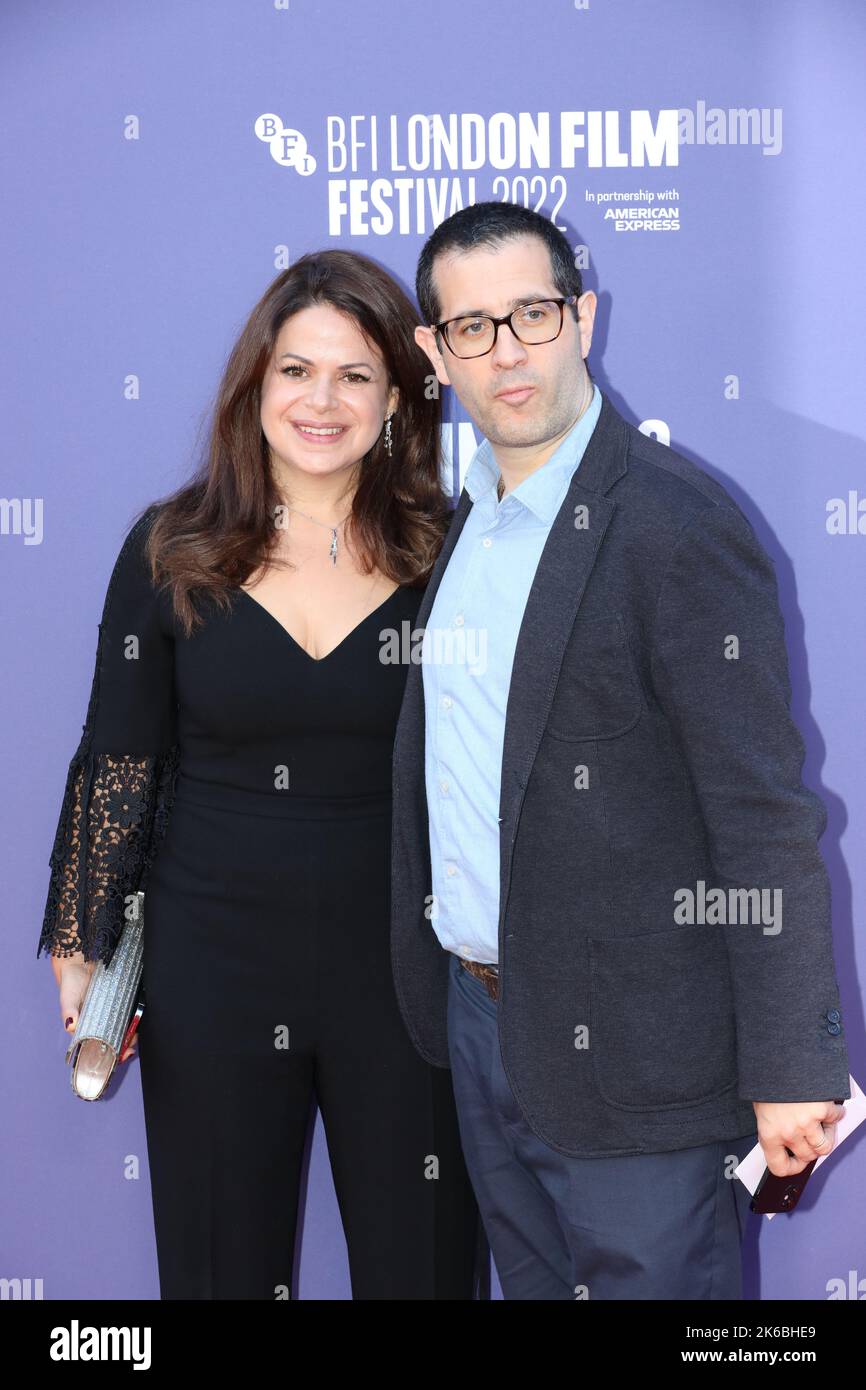 Guests attend the film premiere for 'The Swimmers' during the 2022 BFI ...