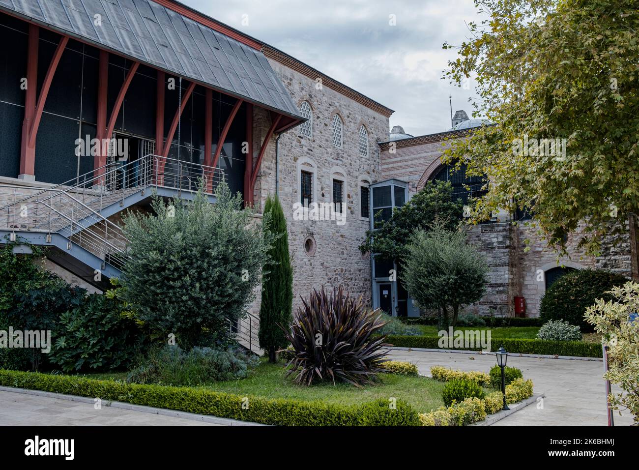 Istanbul, Turkey - 27 -09-2022 : Turkish islamic art museum garden view ...