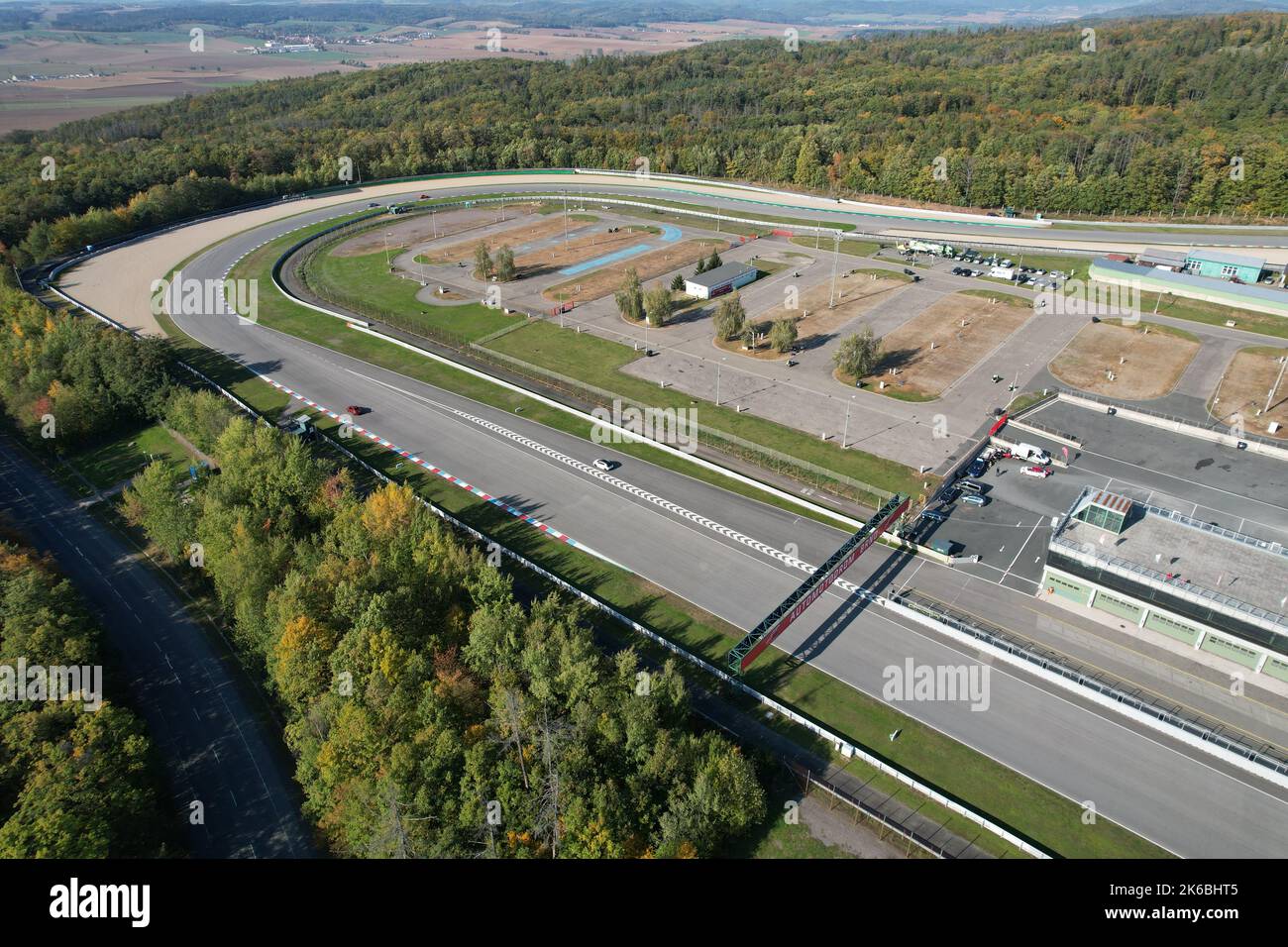 Brno,Czech republic-September 12 2022:aerial view of Automotodrom Brno ...