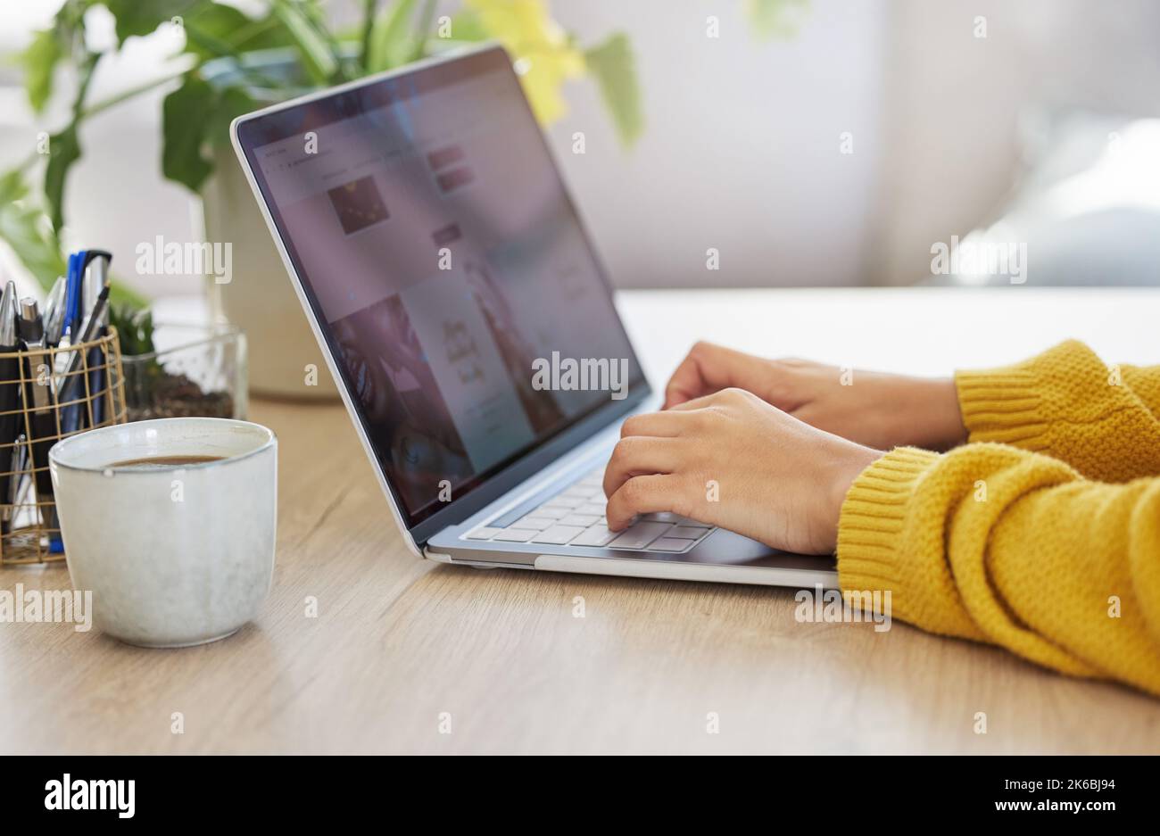 Design your desired life. an unrecognizable businessperson using a ...