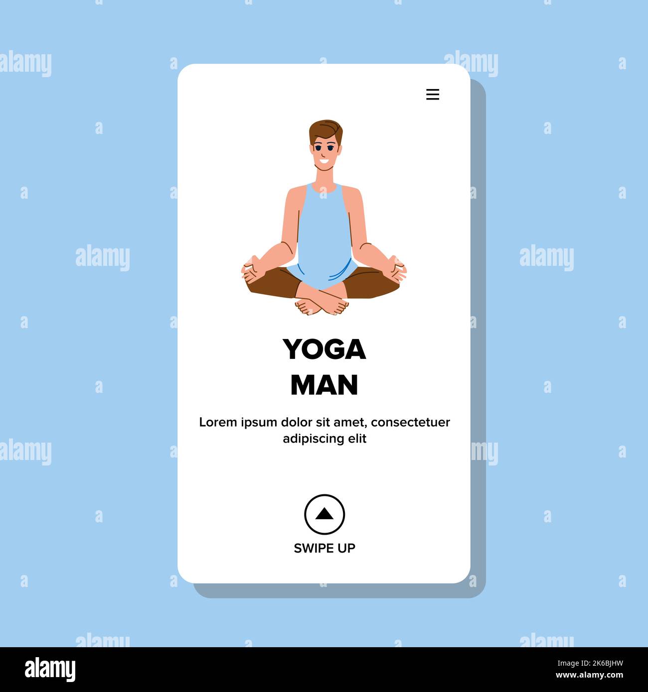 yoga man vector Stock Vector Image & Art - Alamy