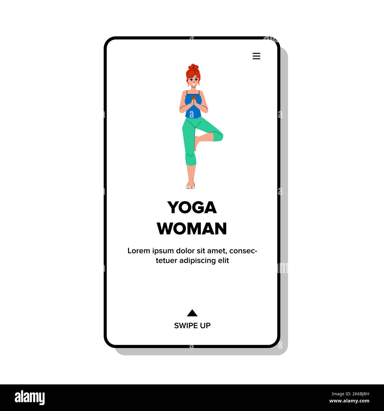 yoga woman vector Stock Vector Image & Art - Alamy