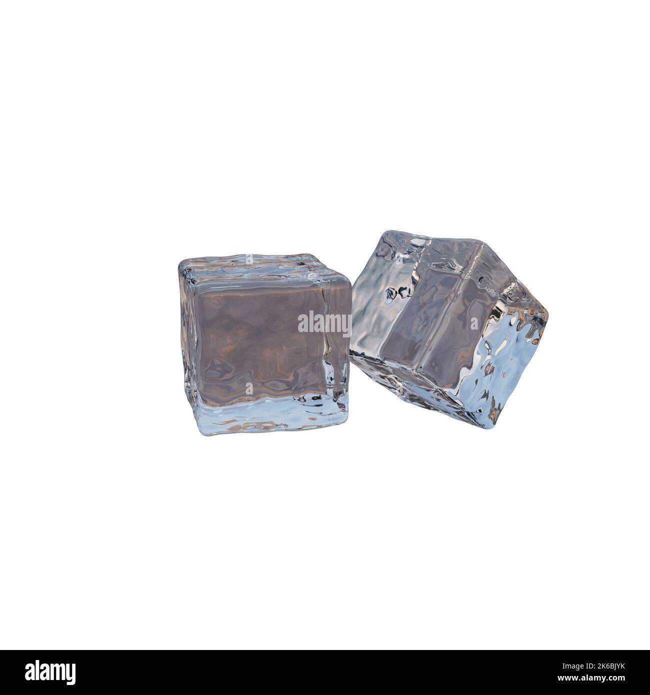 Ice cubes isolated fridge Cut Out Stock Images & Pictures - Alamy